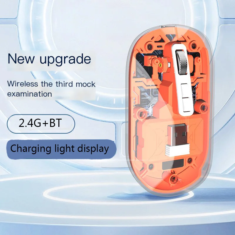 2-4G-Bluetooth-Three-Mode-Transparent-Mouse-LED-Power-Display ...