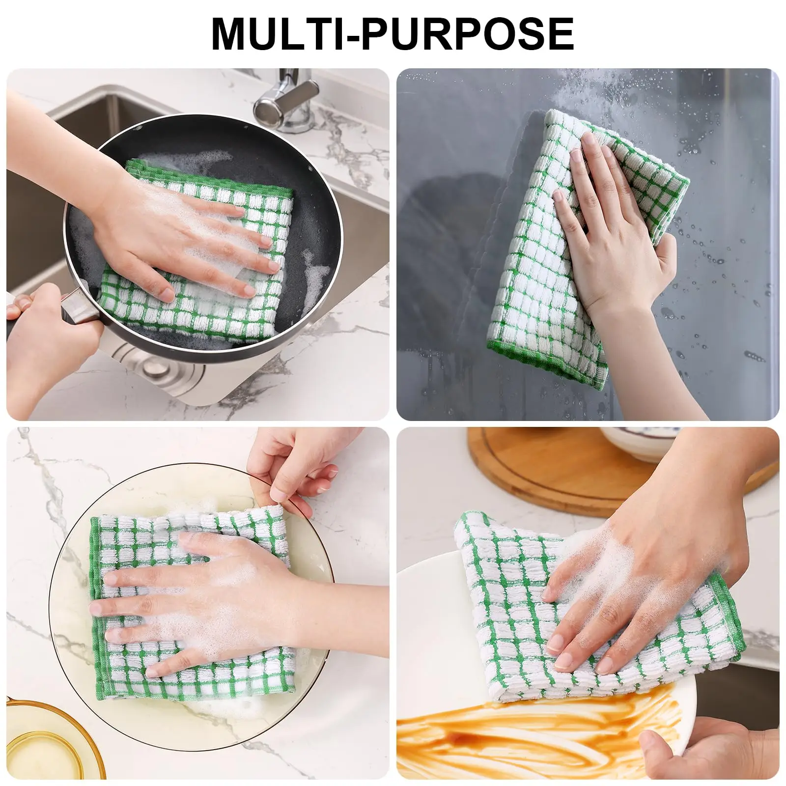 Cotton Super Absorbent Dish Cloths – Kitchen Staples Plus