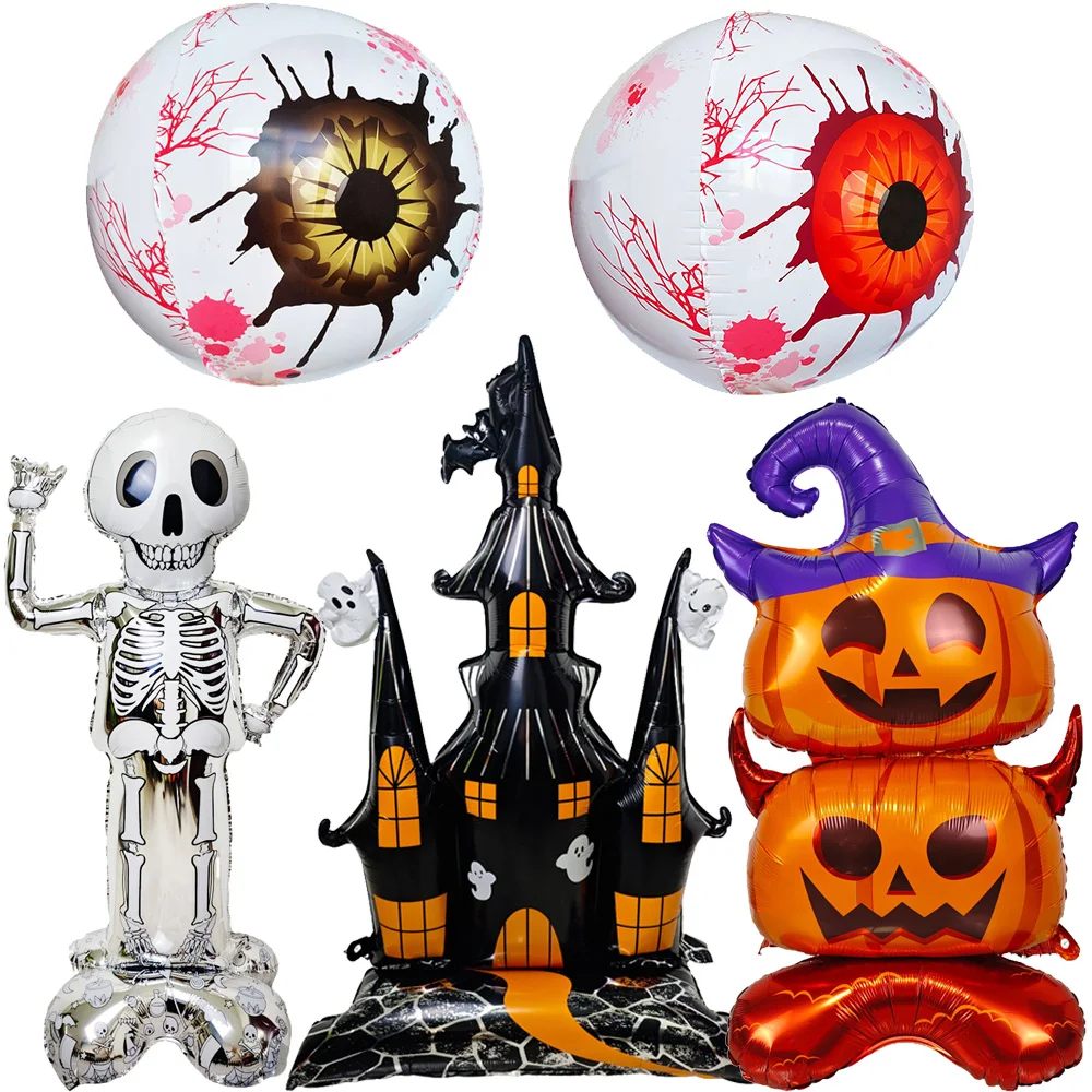 Globos-inflables-de-Castillo-fantasma-para-Halloween-globo-de-calabaza ...