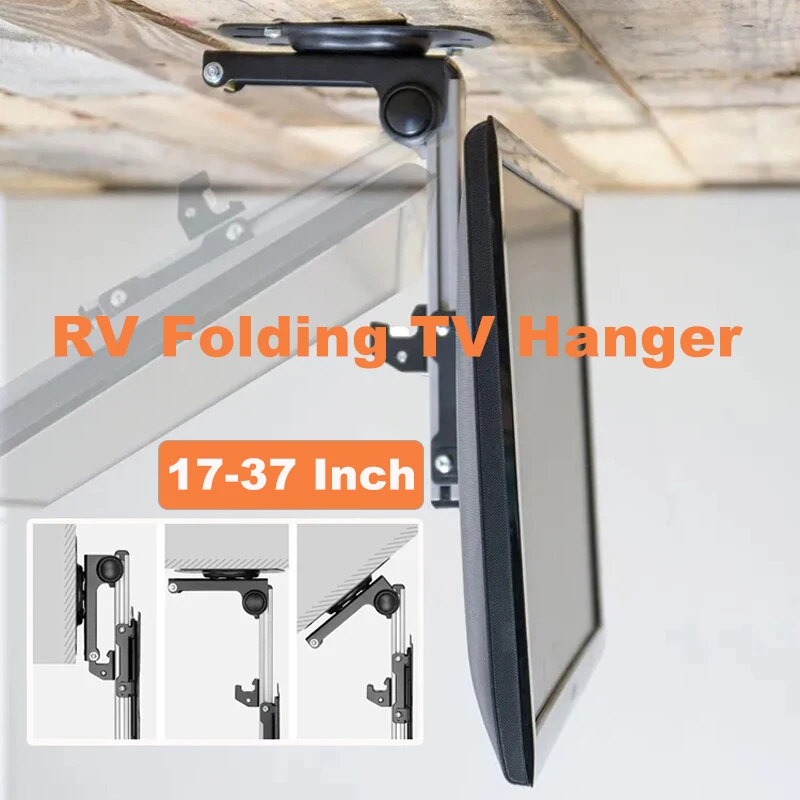 17-37-pollici-RV-pieghevole-TV-gancio-Monitor-per-auto-soffitto ...