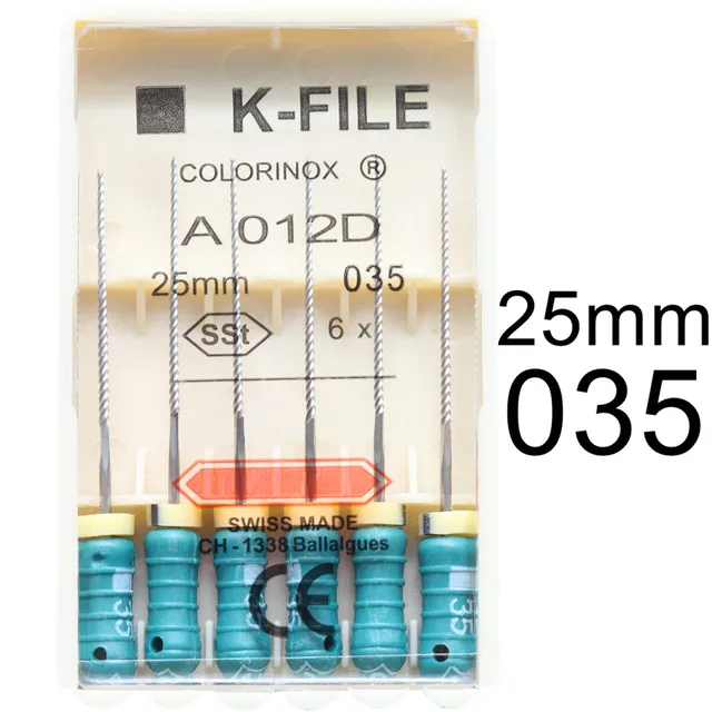 1 Pack Dental K-FILE File 21/25/31mm SSt Endo Root Canal K Files Hand ...