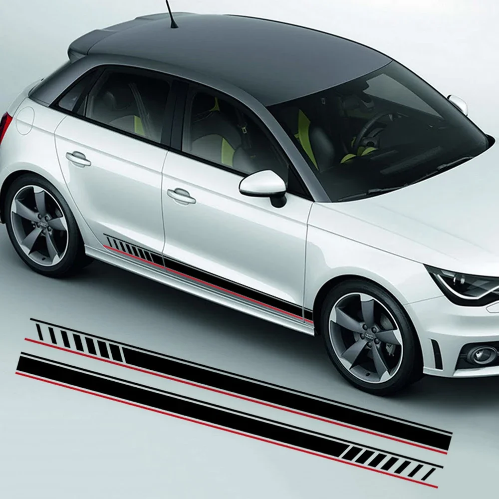 Car-Door-Sticker-Side-Skirt-Graphics-Racing-Stripes-Auto-Accessories ...