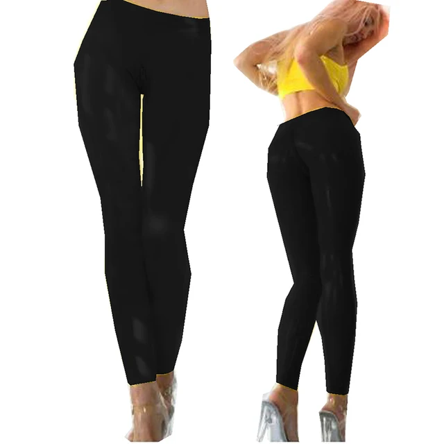 12 Colors Women Novelty Low Waist Skinny Pants Wet Look Zipper Open ...