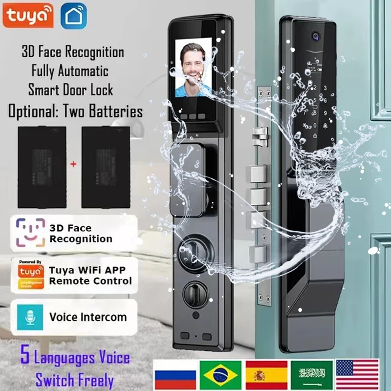 Imperme-vel-Electronic-Smart-Door-Lock-com-c-mera-bloqueio-ao-ar-livre ...