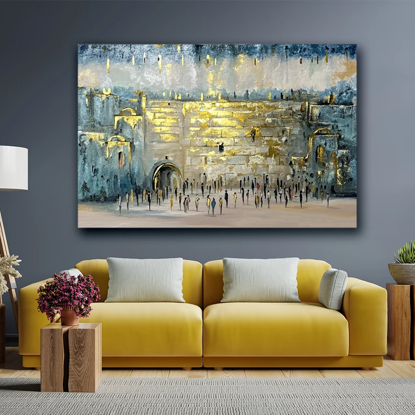 Customize Paintings Jewish Prayer on Jerusalem Walls, Luxury Large Wall ...