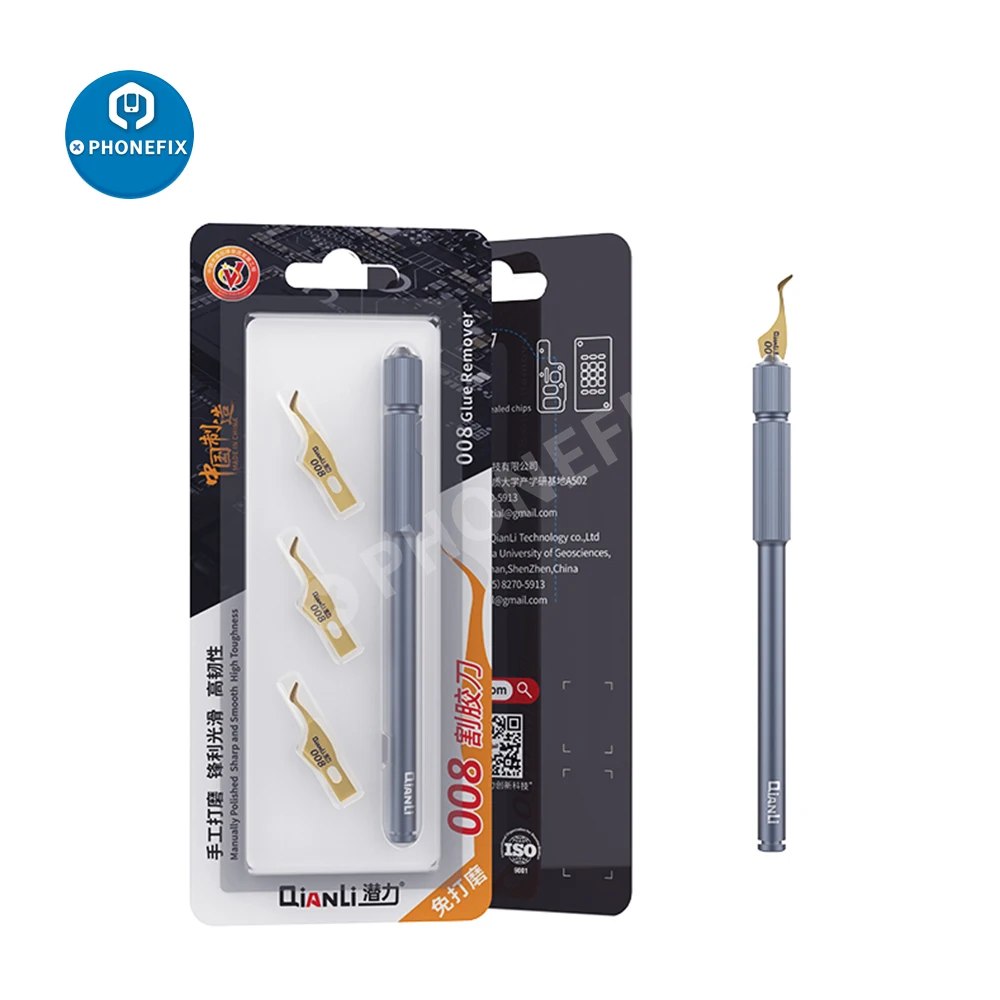 Fer-poste a souder,Qianli outils 007 008 009 CPU multifonctionnel IC dissolvant de colle, lame ...