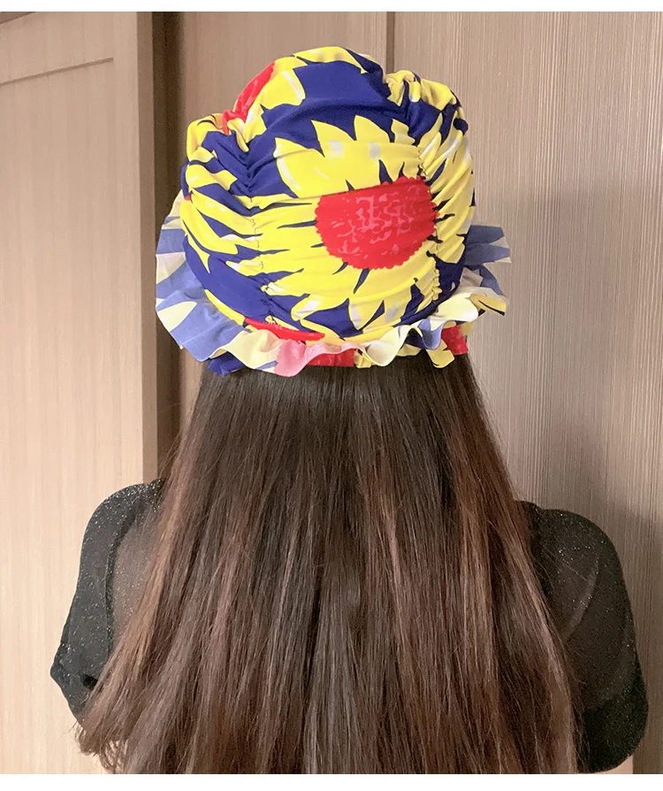 Bleu royal - Bonnet de bain imperméable en queue de poisson pour femme ...