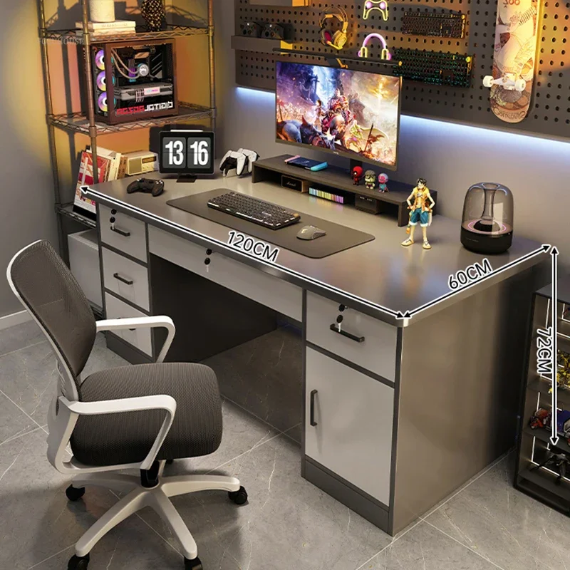 Simple-Modern-Desktop-Computer-Desks-Home-Desk-with-Drawers-Simple ...