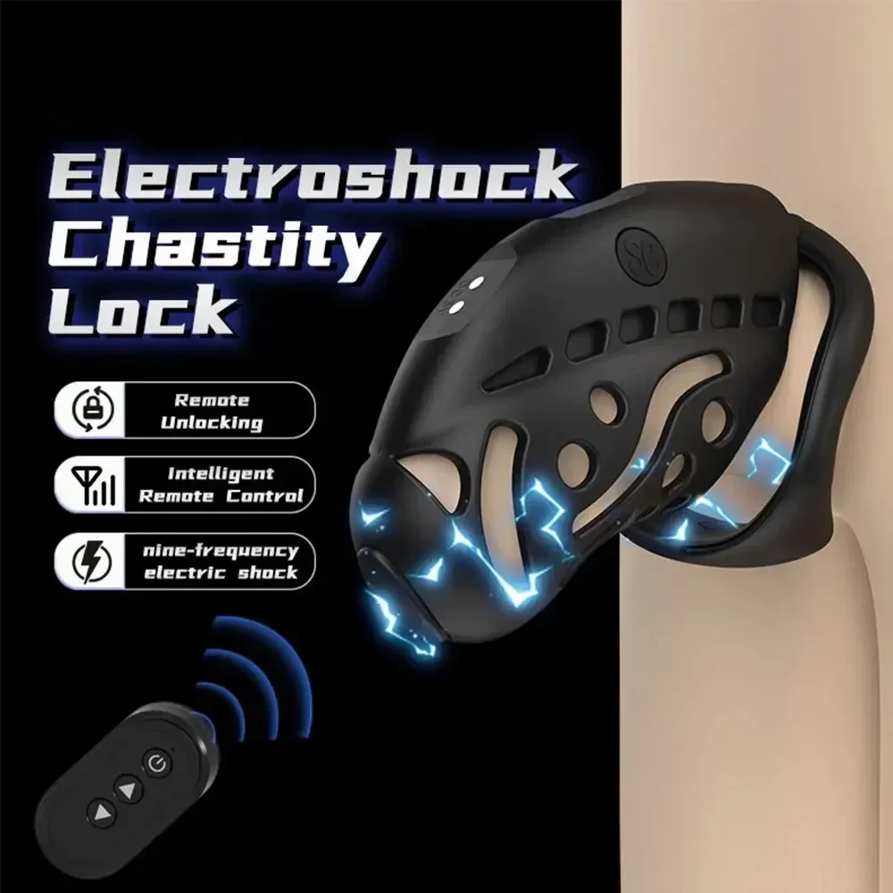 Chastity-Lock-Male-Sexual-Interest-Electric-Shock-Chastity-Lock-Cb-Lock ...