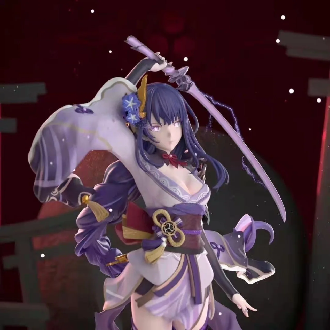 Anime Genshin Impact Raiden General Thunder Hand-made Thor Shadow ...