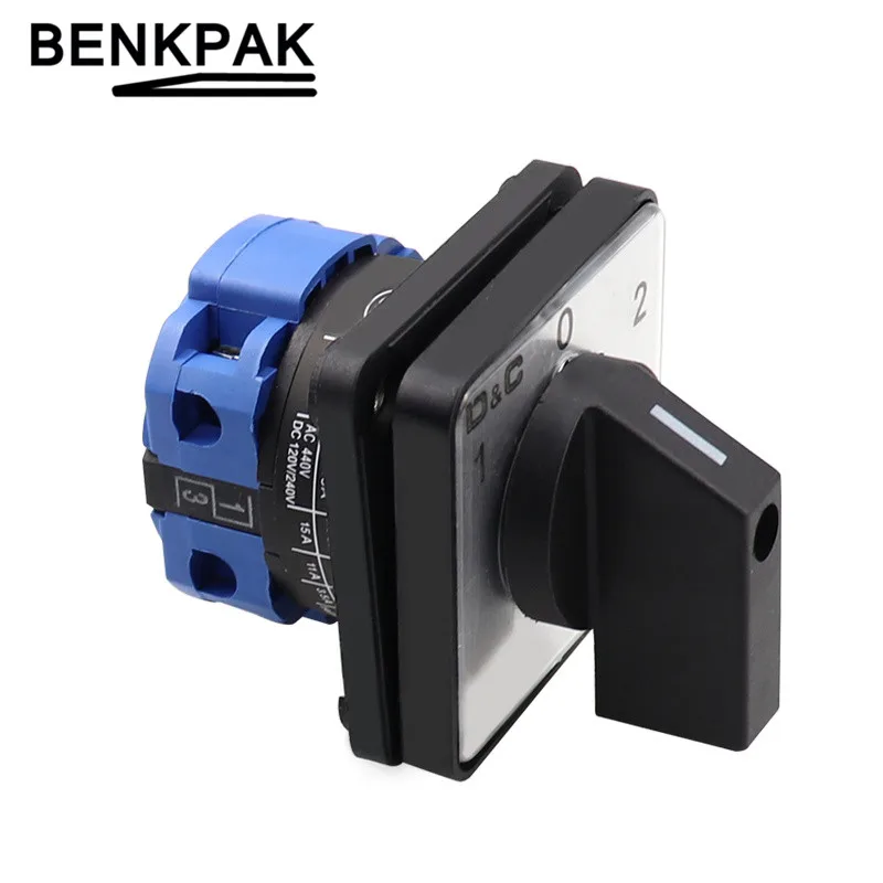 Cam Switch 3 Position 1 pole 4 terminals Rotary Switch 660V 20A ...