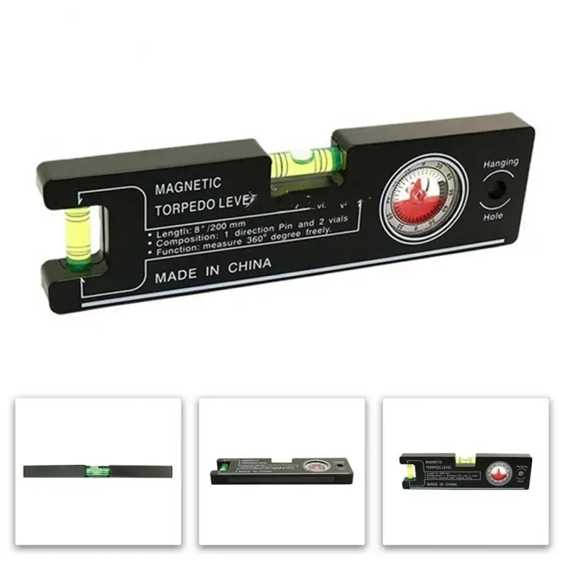 Magnetic-Angle-Meter-Level-Ruler-Measuring-Instrument-Horizontal-Bubble ...