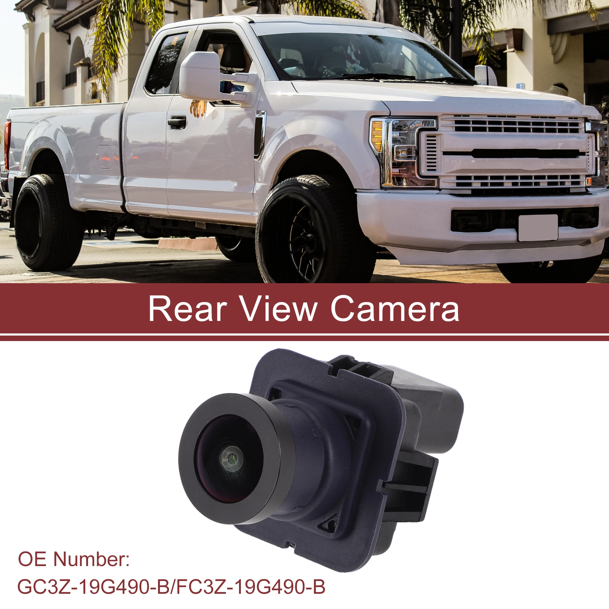 UXCELL Rear View Camera for Ford F-250 F-350 F-450 Super Duty 2015 2016 ...