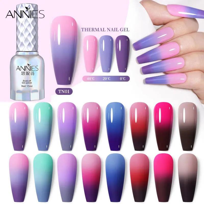 Non toxic Thermal Gel Polish Temperature Color Changing Semi Permanent ...