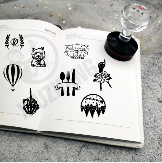 Square-Stamp-Personalized-your-own-Logo-Customized-Photosensitive-ink ...