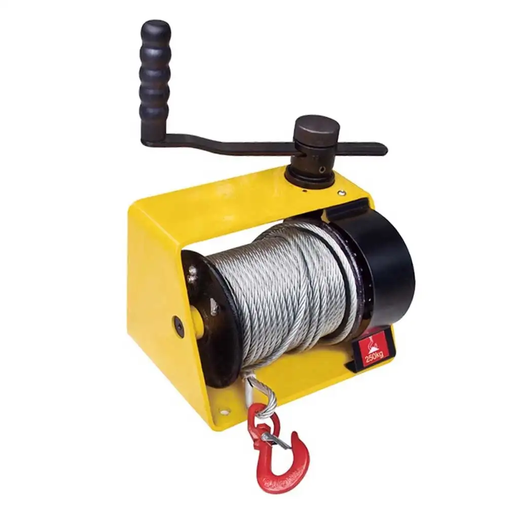 500KG-Turbo-Worm-Hand-Winch-Heavy-Manual-Hoist-Two-way-Self-locking ...