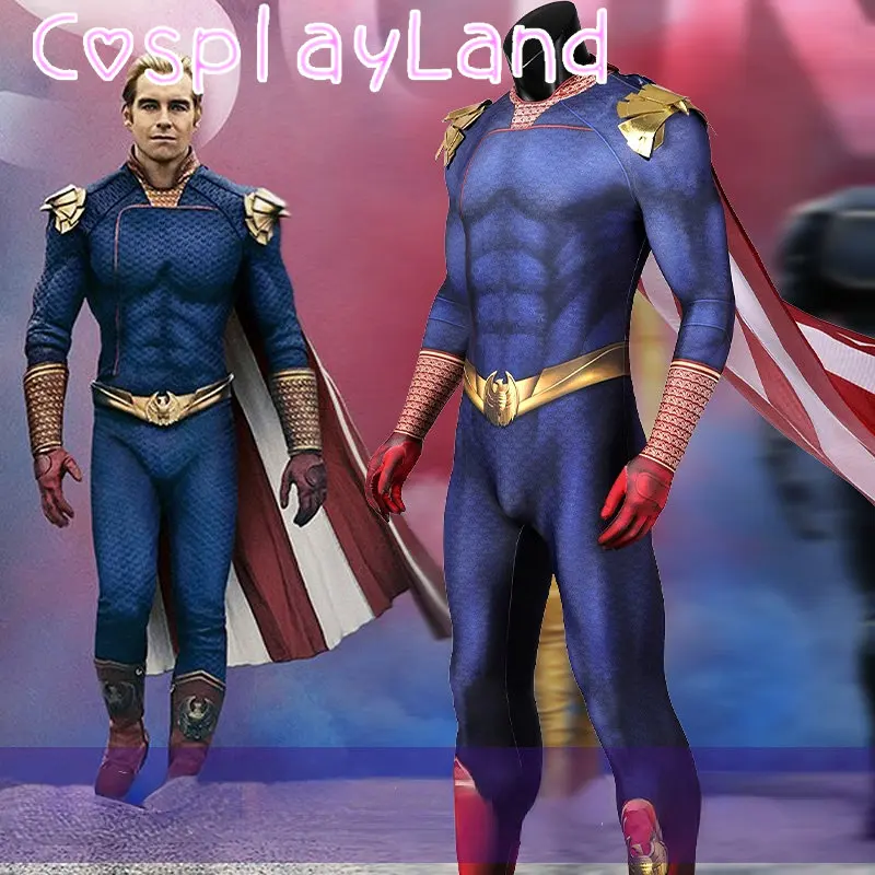 Disfraz-de-Homelander-para-adultos-traje-de-Halloween-mono-de-Antony ...