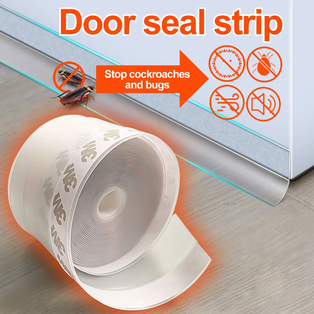 5M Door Seal Strip Bottom Adhesive Waterproof Window Seal Weatherstrip ...