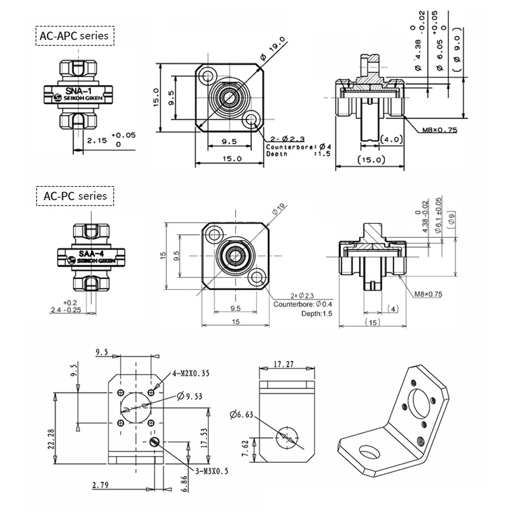Laserland AD Fiber Coupling FC/PC/APC/SMA Adapter Single Multimode AD ...