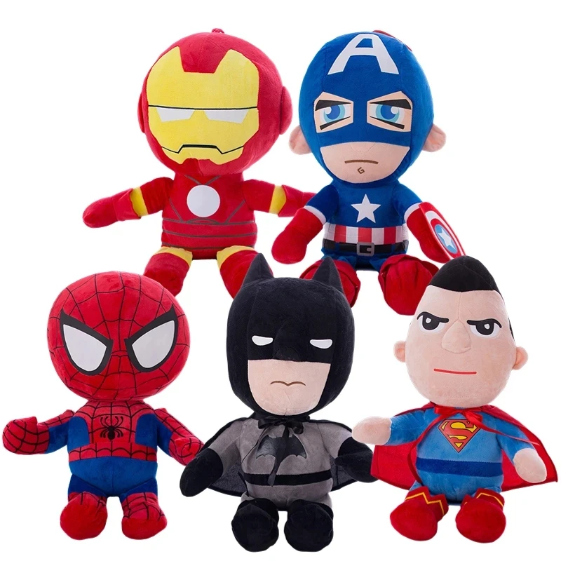 27cm-Marvel-The-Avengers-Plush-Toy-Captain-America-Spiderman-Iron-Man ...