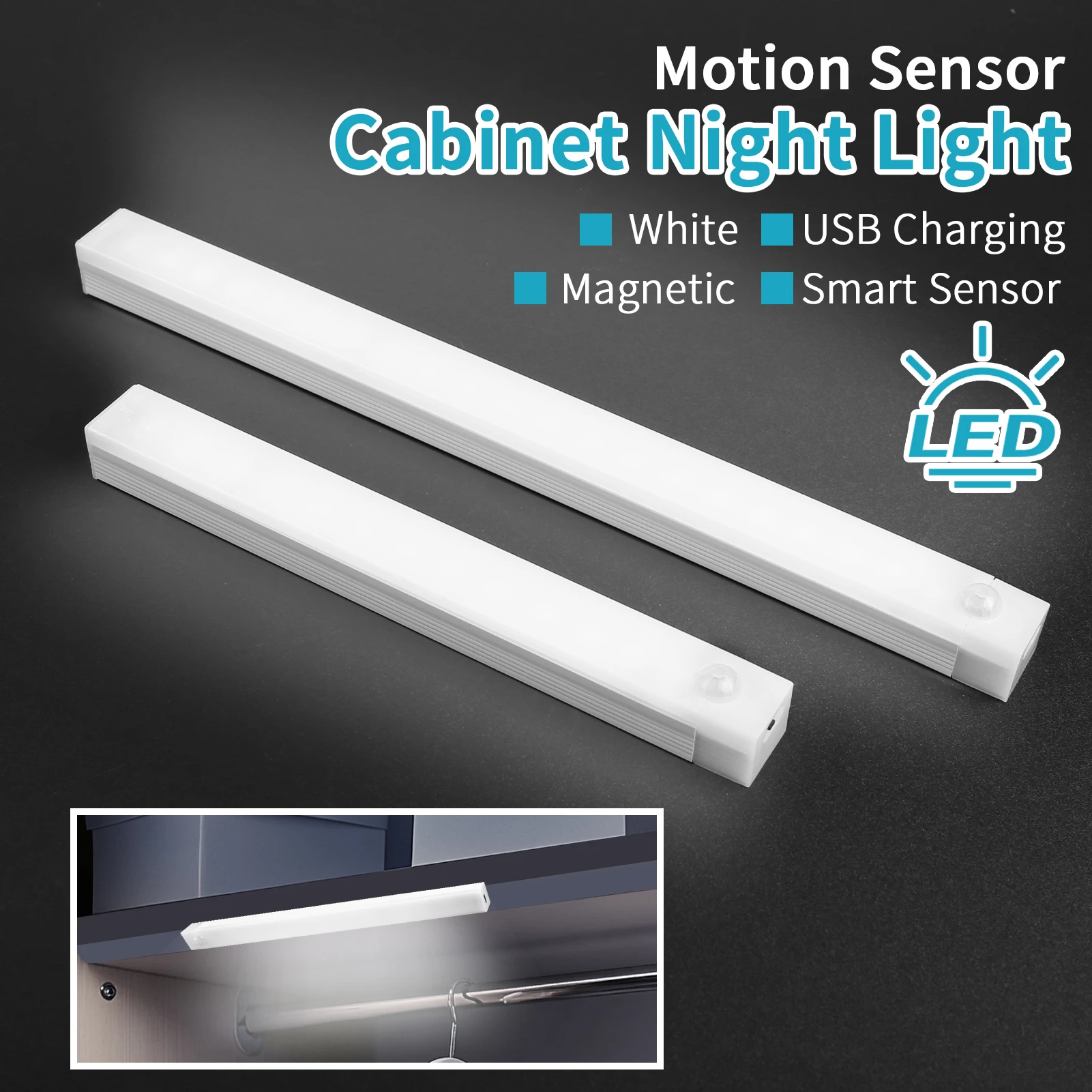 Motion-Sensor-LED-Cabinet-Light-USB-Rechargeable-Induction-Night-Light ...