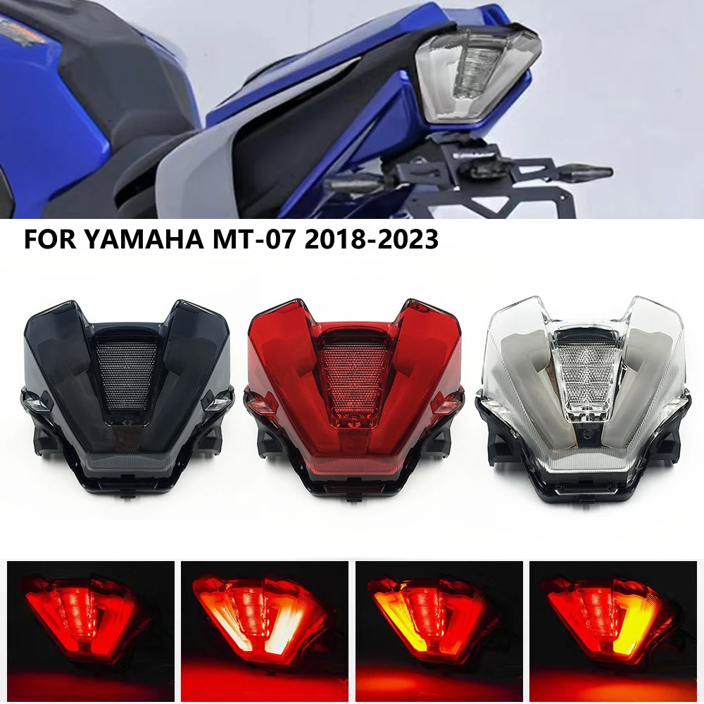 For-Yamaha-MT07-2018-2023-Taillight-Brake-Turn-Signal-Rear-Lamp ...