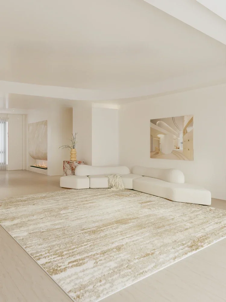 Abstract-Beige-Gold-Carpets-Extra-Large-Living-Room-Carpet-Easy-Care ...