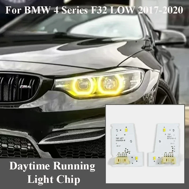 For 2018-2020 BMW M3 M4 F32 F33 F36 2019 Yellow Angel Eyes DRL Boards ...