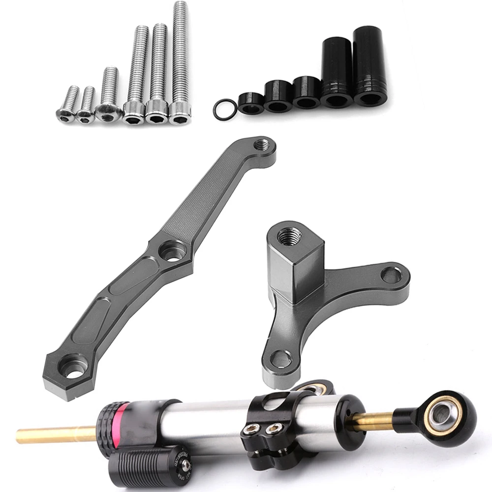Motorcycle-cnc-Universal-Stabilizer-Damper-Complete-Steering-Mounting ...