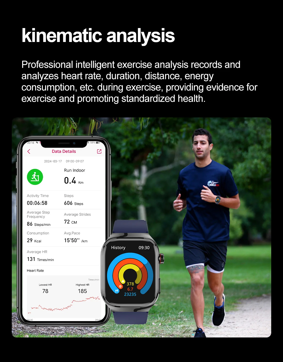 2024 New Accurate Measurement ECG HRV Health Smart Watch Blood Sugar AI ...