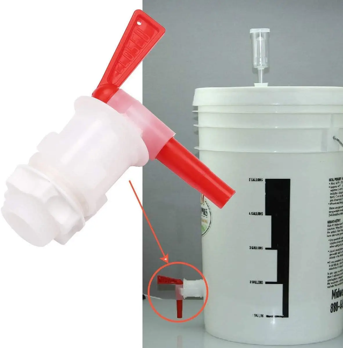 Fermentation-Tools-Plastic-Bottling-Spigot-Filler-Spout-Bucket-Spigot ...
