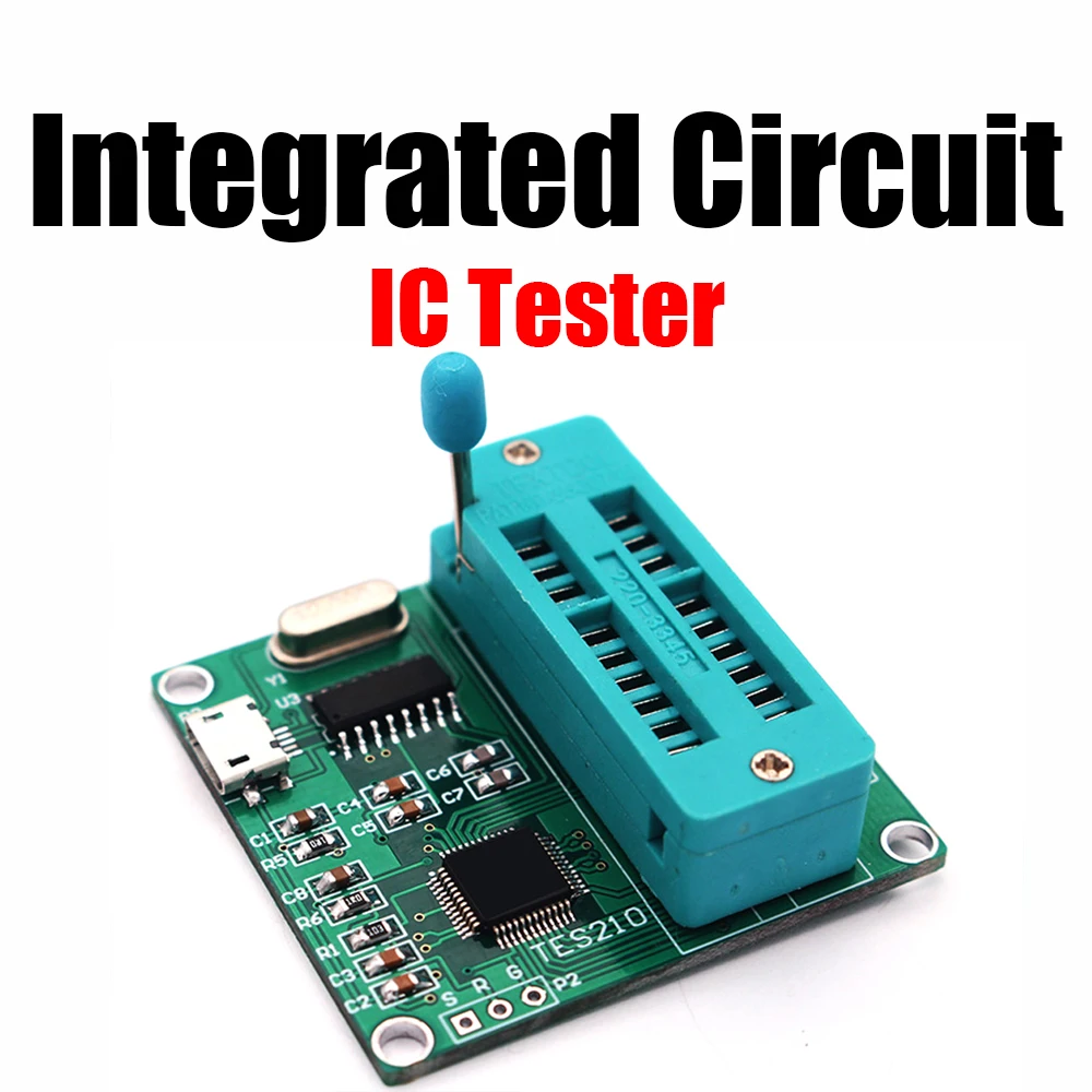 IC Tester 74 40 45 Series LC Logic Gate Tester Digital Meter TES200 ...