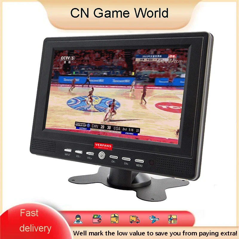 7 inch Portable TV DVB T2 ATSC ISDB T Digital TV and Analog mini small ...