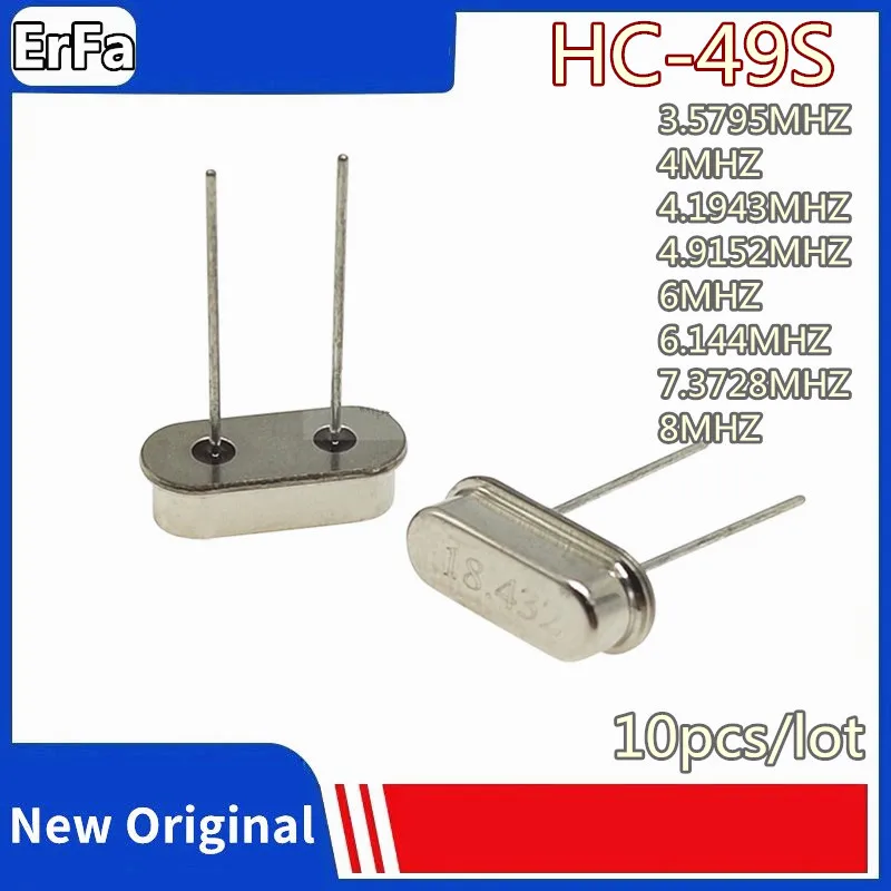 10pcs-HC-49S-Quartz-Crystal-Resonator-Passive-crystals-7-3728MHZ-8MHZ-8 ...