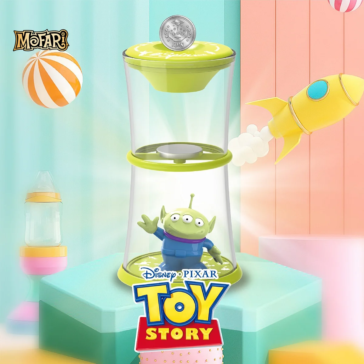 Disney-Toy-Story-4-Green-Aliens-Piggy-Bank-Money-Savings-Bank-Spins ...