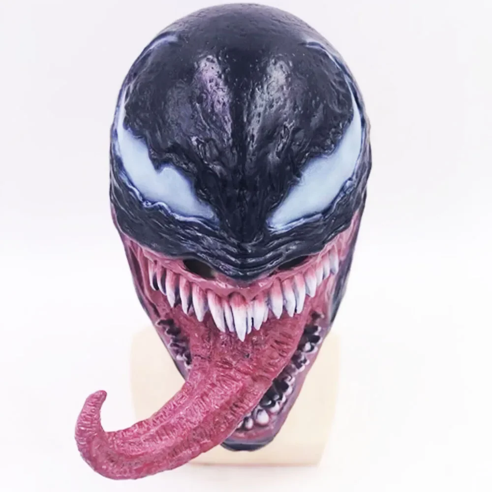 Nowy-superbohater-Venom-d-ugi-j-zyk-maska-Cosplay-maski-lateksowe ...