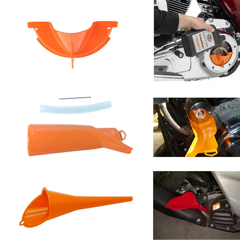 Motorcycle-Primary-Case-Oil-Fill-Funnel-Oil-Filter-Cover-Funnel-Set-For ...
