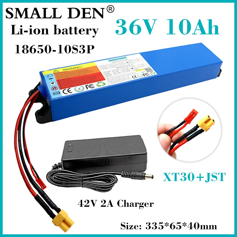 36V 10Ah 18650 lithium battery pack 10S3P 0 600W ebike motor For Mijia M365 Electric bicycle ...