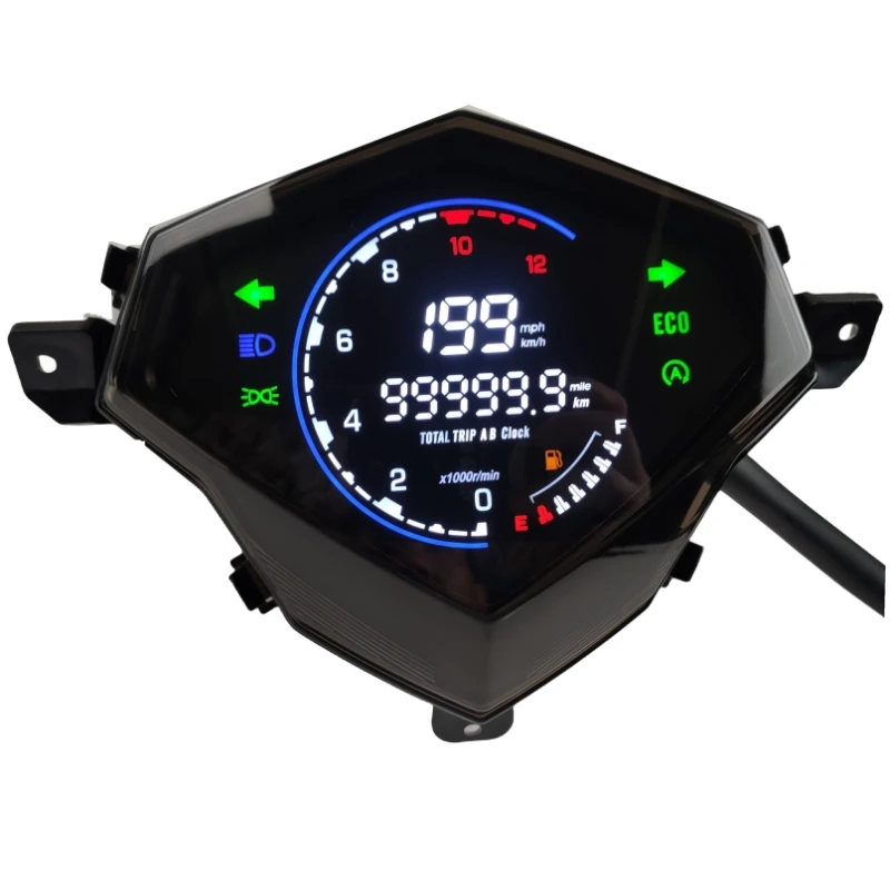 LED-Digital-Motorcycle-Speedometer-RPM-Dashboard-For-Mio110-Mio125-M3 ...