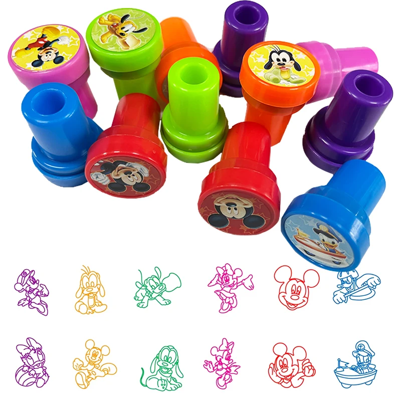 12Pcs-Mickey-Mouse-Themed-Stamper-Party-Favor-Minnie-Donald-Duck-Seal ...