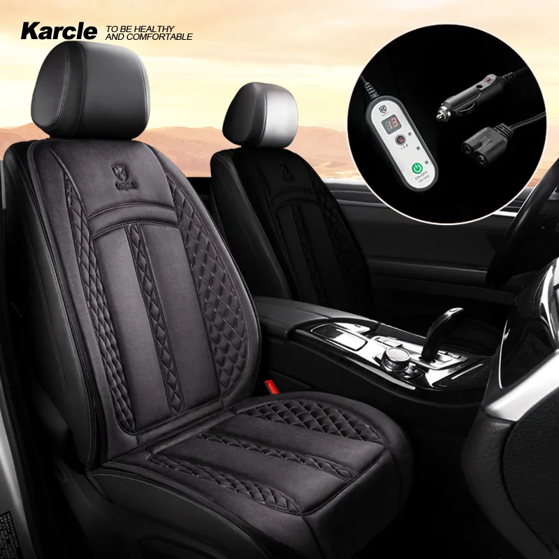 Karcle Heated Car Seat Cushion Cover Heating Pad 12v 24v Universal Car