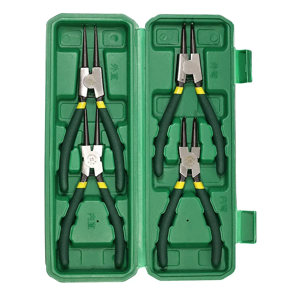 4Pcs-Circlip-Plier-Set-7-Long-Nose-Plier-Staight-Bent-Plier-Inner-Outer ...