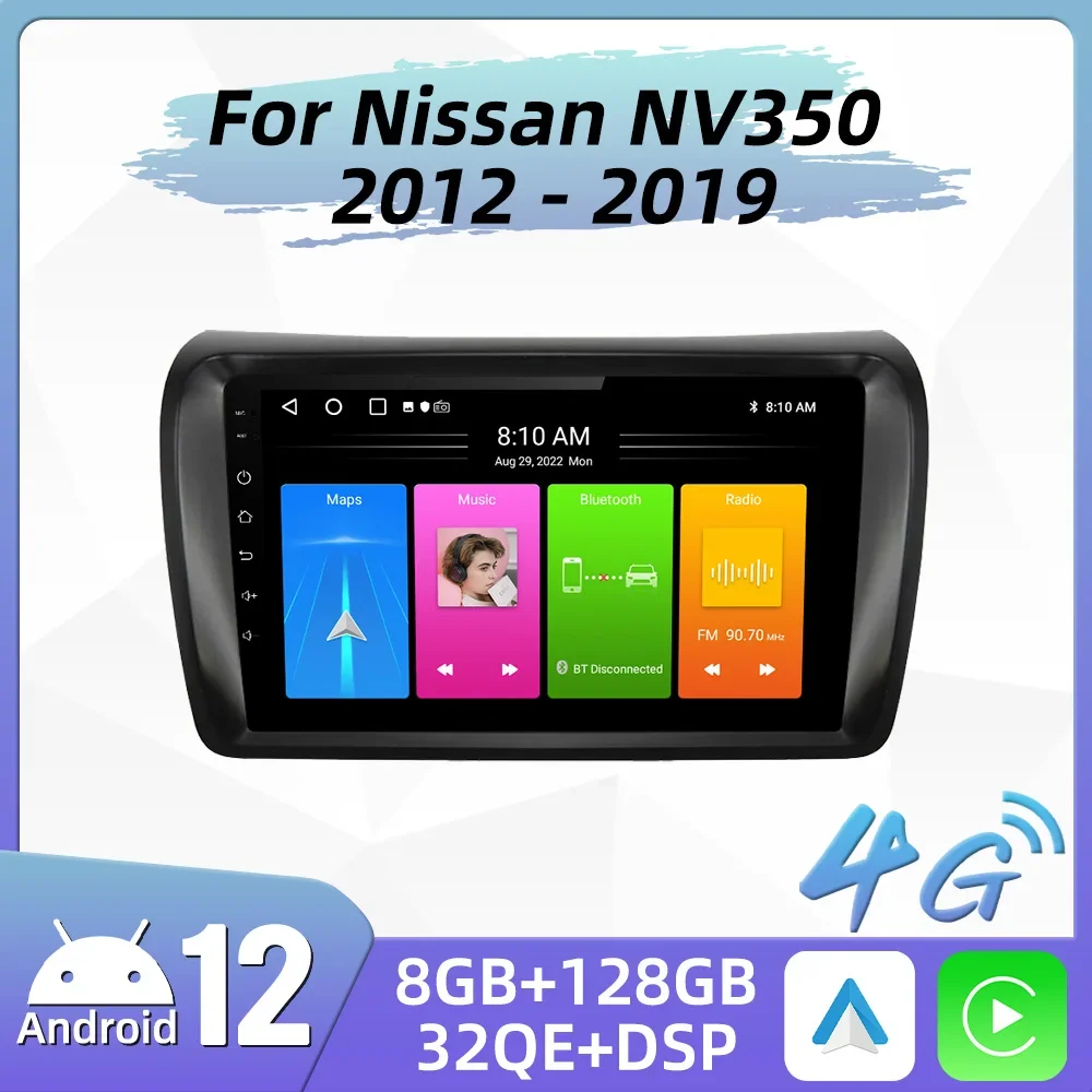 Android-Car-Radio-for-Nissan-NV350-2012-2019-Caravan-2-Din-Multimedia ...