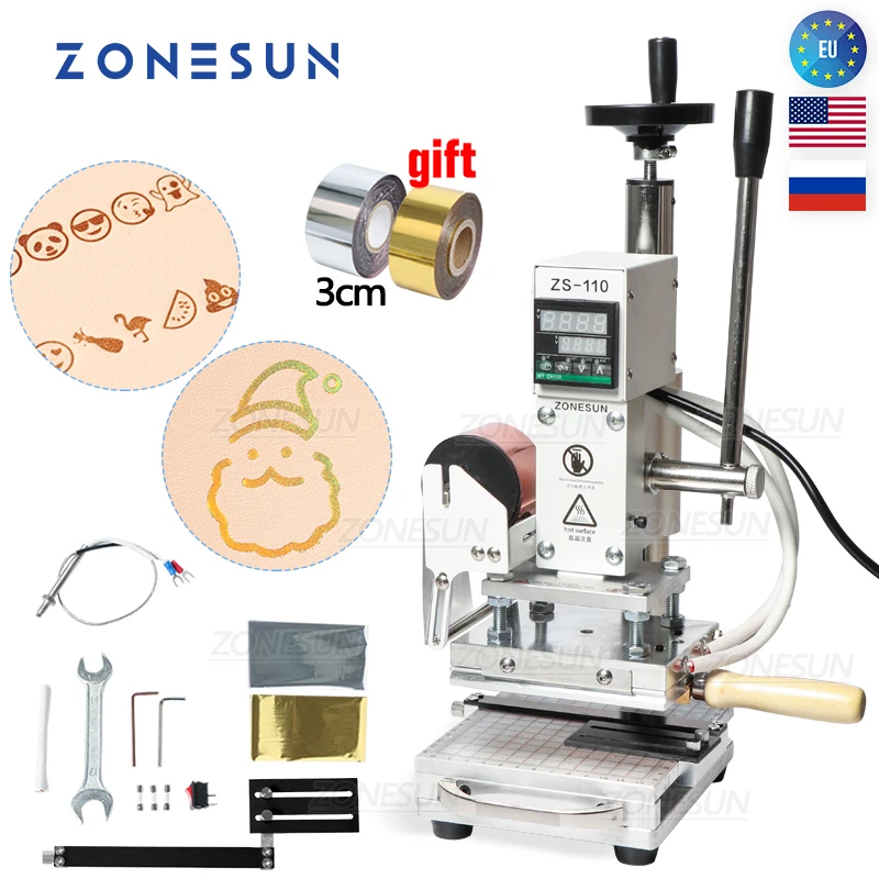 Hot Stamping Machine Wood | Press Hot Stamping Foil | Zonesun Heat ...