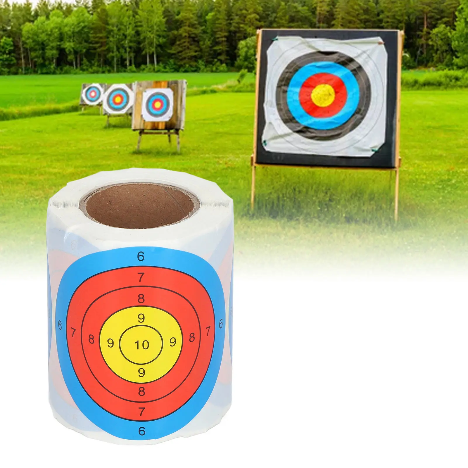 200Pcs-roll-Self-Adhesive-Shooting-Target-Sticker-3-Inch-Target-Sticker ...