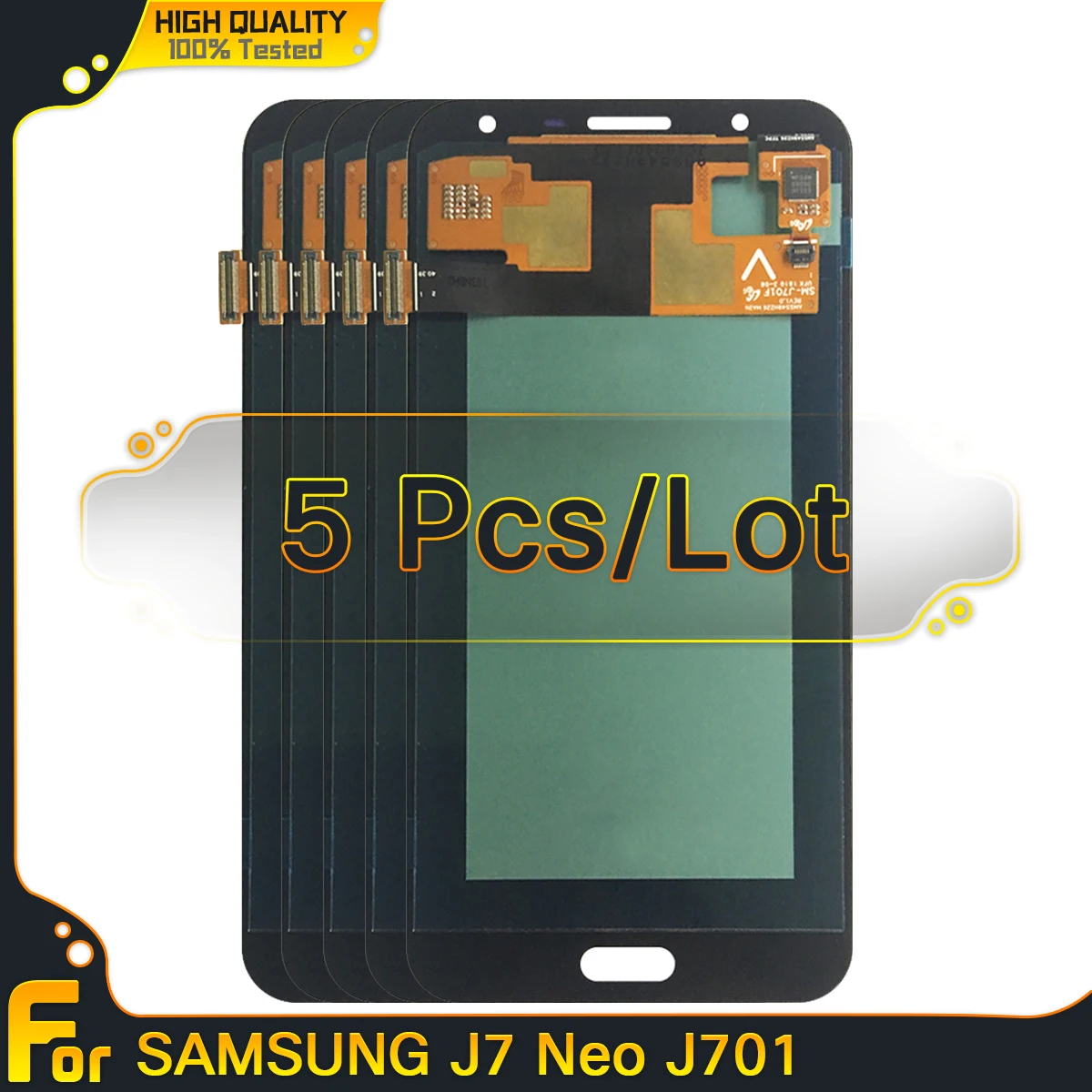 Pantalla LCD AMOLED de 5,5 pulgadas para móvil, piezas de repuesto para Samsung Galaxy J7 Neo ...