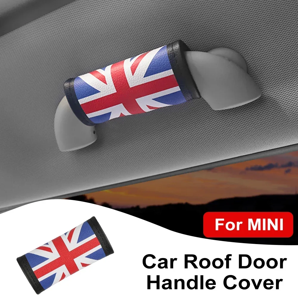 Car-Interior-Roof-Door-Leather-Handle-Protective-Cover-For-MINI-Cooper ...