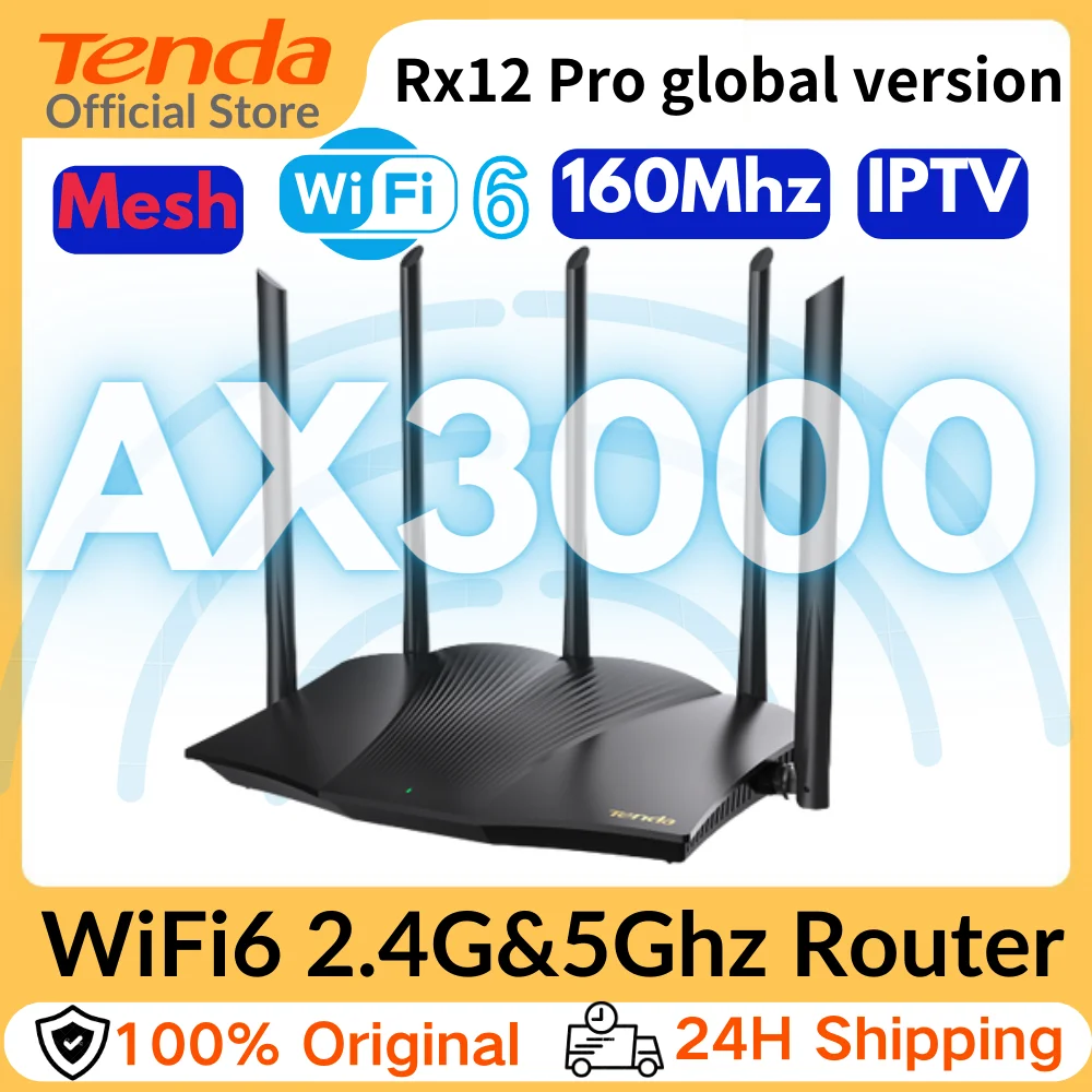 Tenda-routeur-double-bande-AX3000-wi-fi-6-Mesh-2-4-5GHz-bi-bande ...