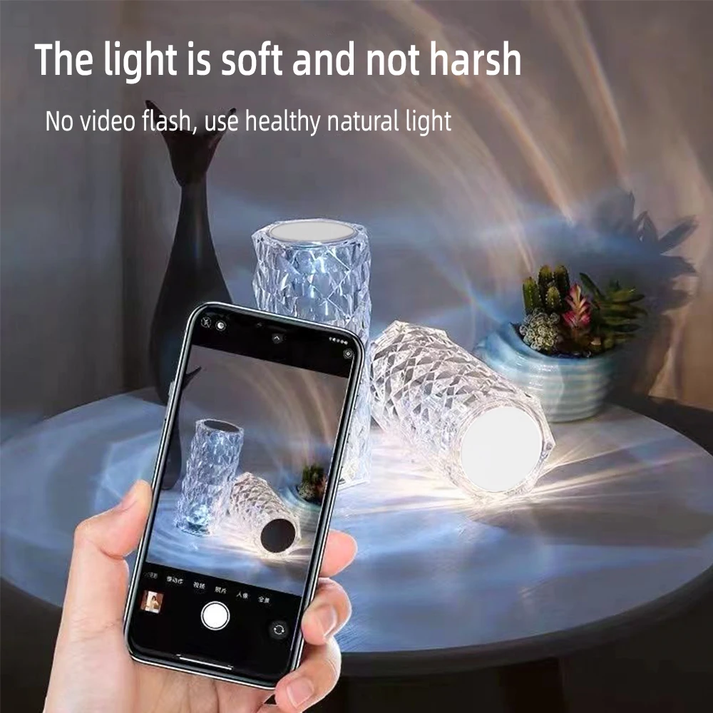 LED Crystal Rose Light – Inspire Interiors Hub