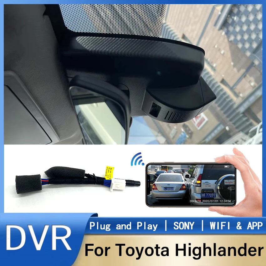 4K-Dash-Cam-For-Toyota-Highlander-2018-2019-2020-2021-2022-2023-Plug ...